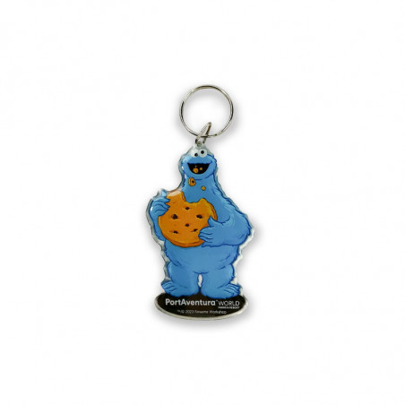 Cookie Monster Acrylic Keyring